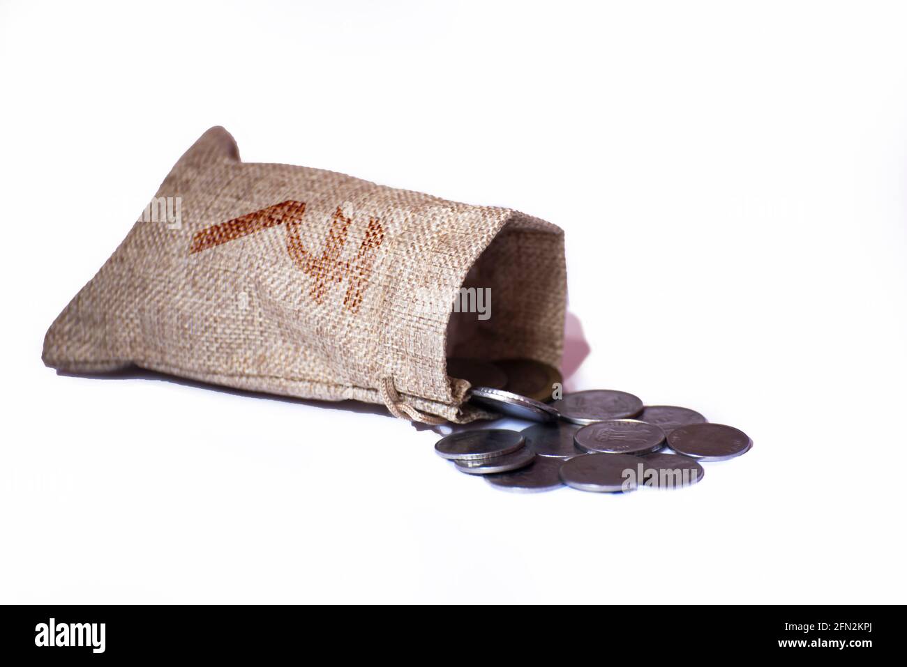Money bag indian currency rupee Cut Out Stock Images & Pictures - Alamy