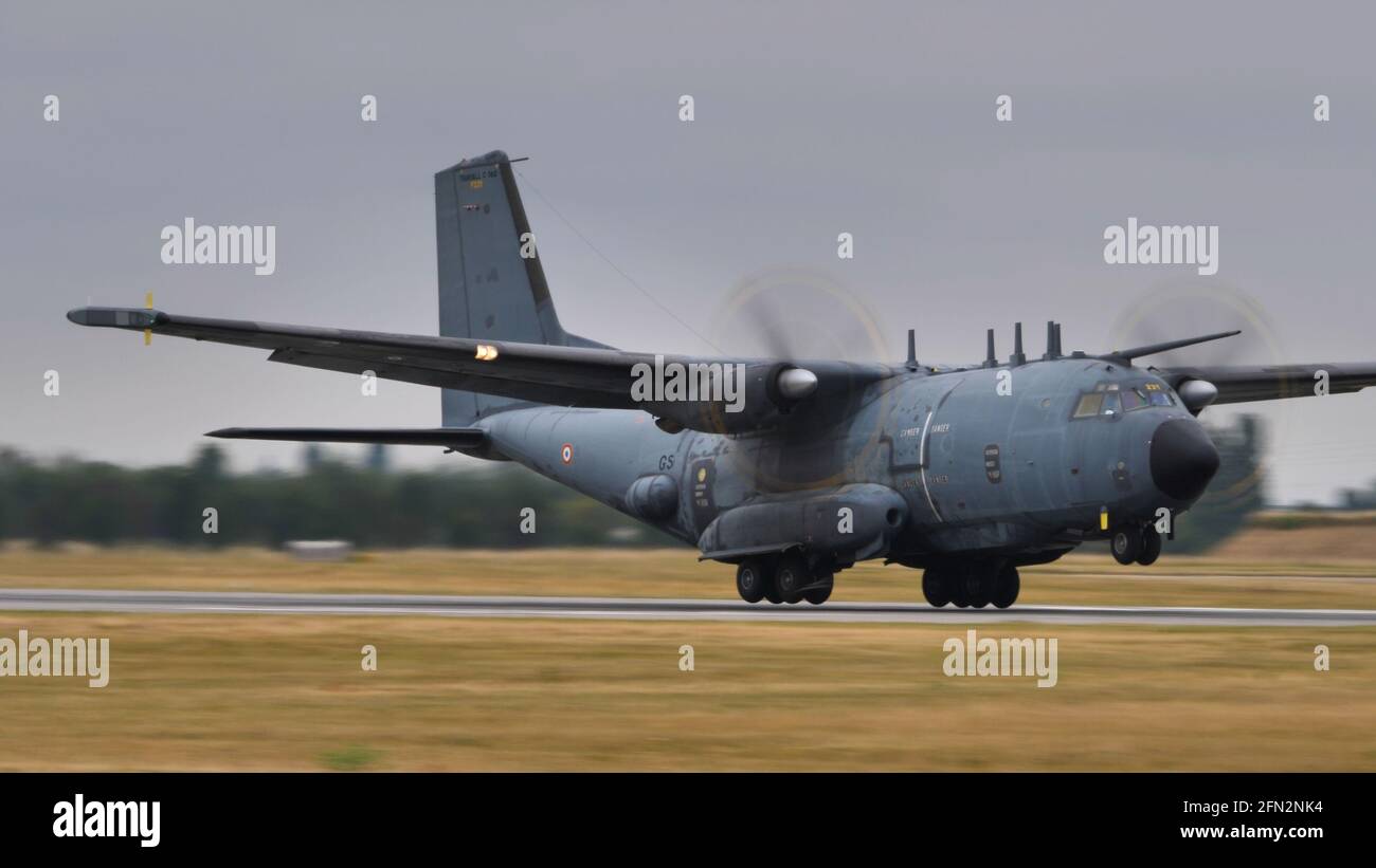 Evreux Air Base France JULY, 14, 2019 Cold war era military transport ...
