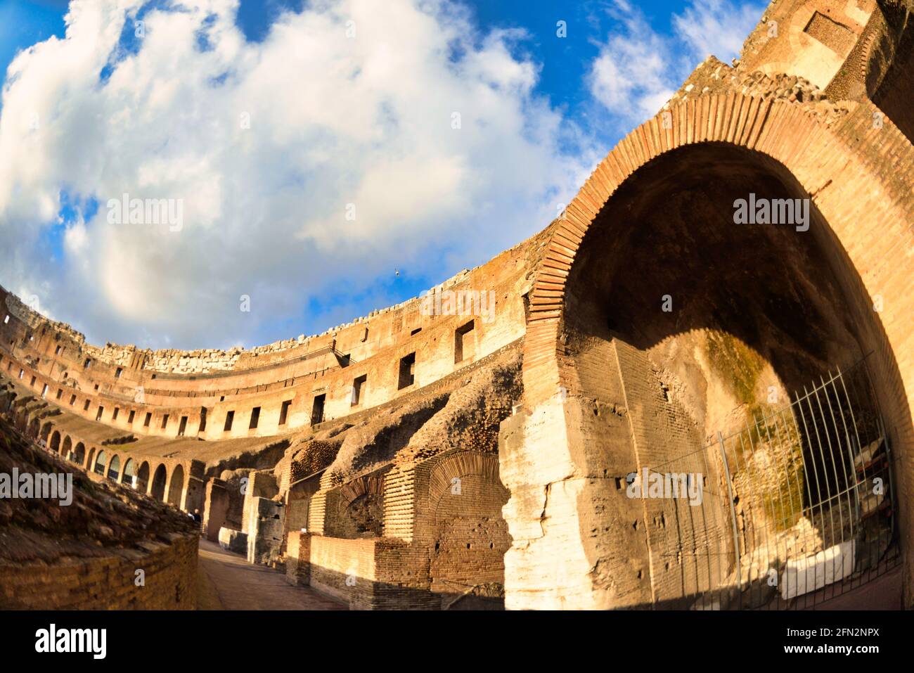 The Colosseum - Colosseo - where the gladiators fought, one of the most ...