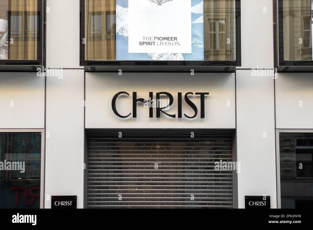 Christ jewelry store sign in Munich's town center Stock Photo - Alamy