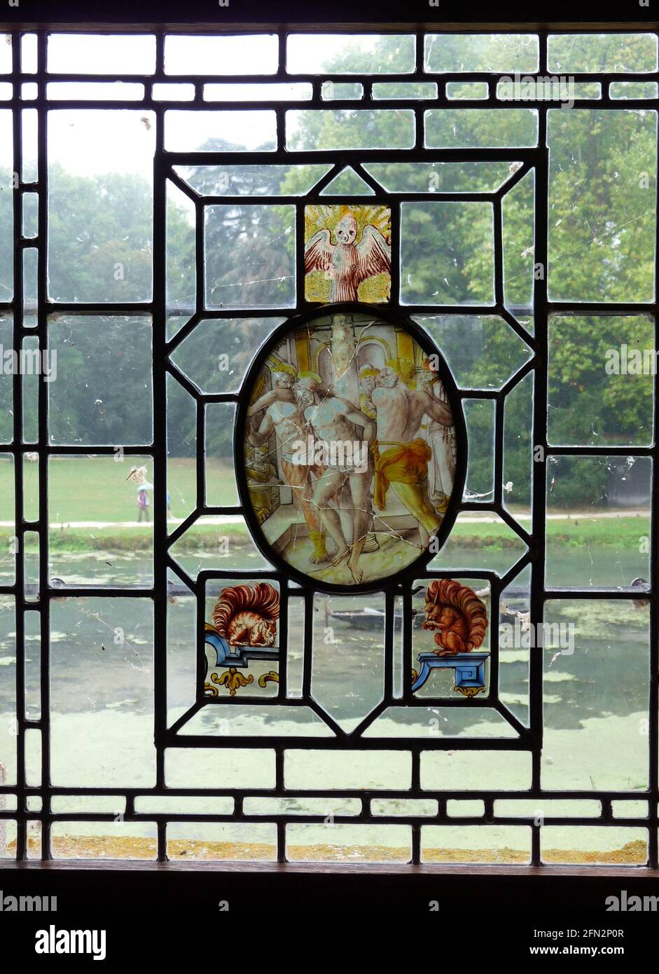 Stained glass window Stock Photo - Alamy