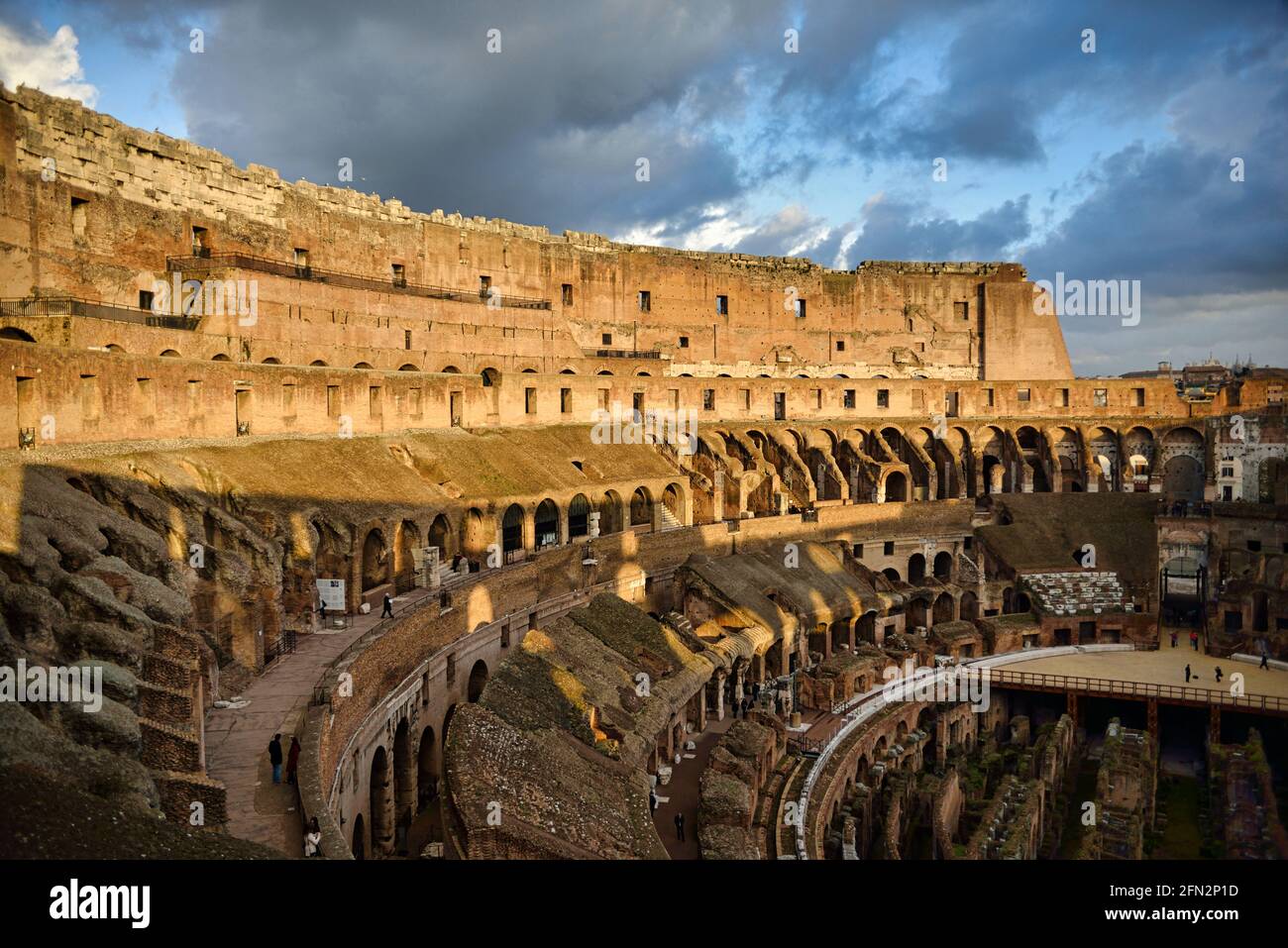 The Colosseum - Colosseo - where the gladiators fought, one of the most ...