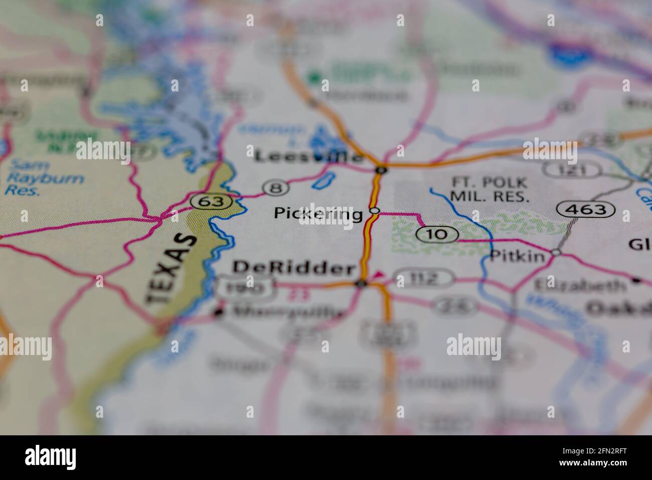 Pickering Louisiana USA Shown on a Geography map or road map Stock ...