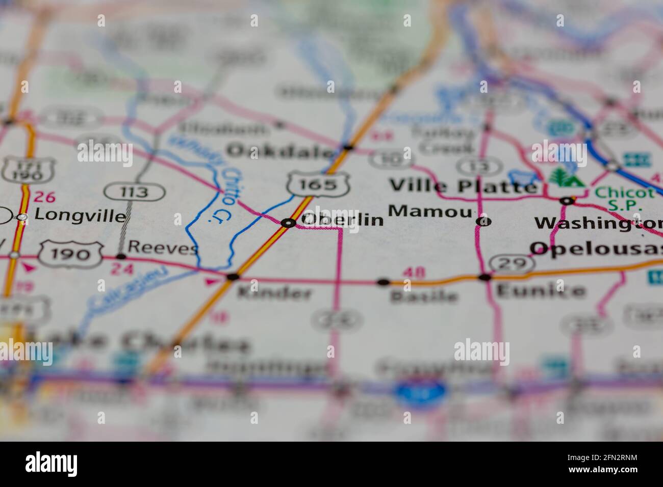 Oberlin louisiana map hi-res stock photography and images - Alamy