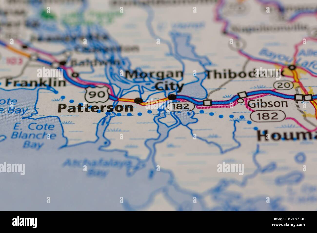 Patterson on a map hi-res stock photography and images - Alamy