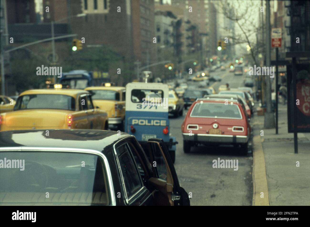 Police car, New York, USA, 1977 Stock Photo - Alamy