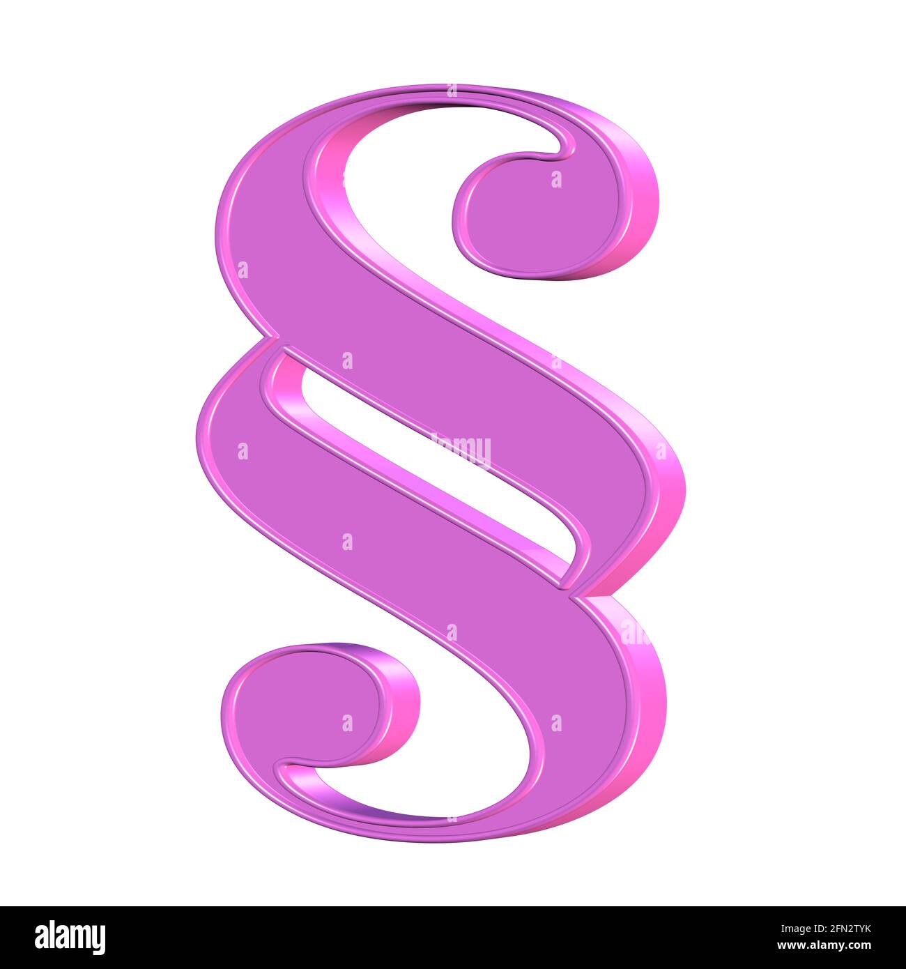 Paragraph isolated against white background, 3d illustration Stock ...