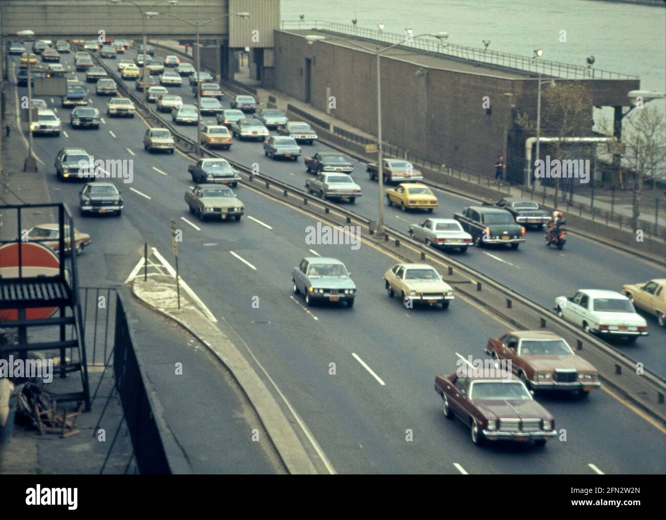 Traffic, New York, USA, 1977 Stock Photo - Alamy