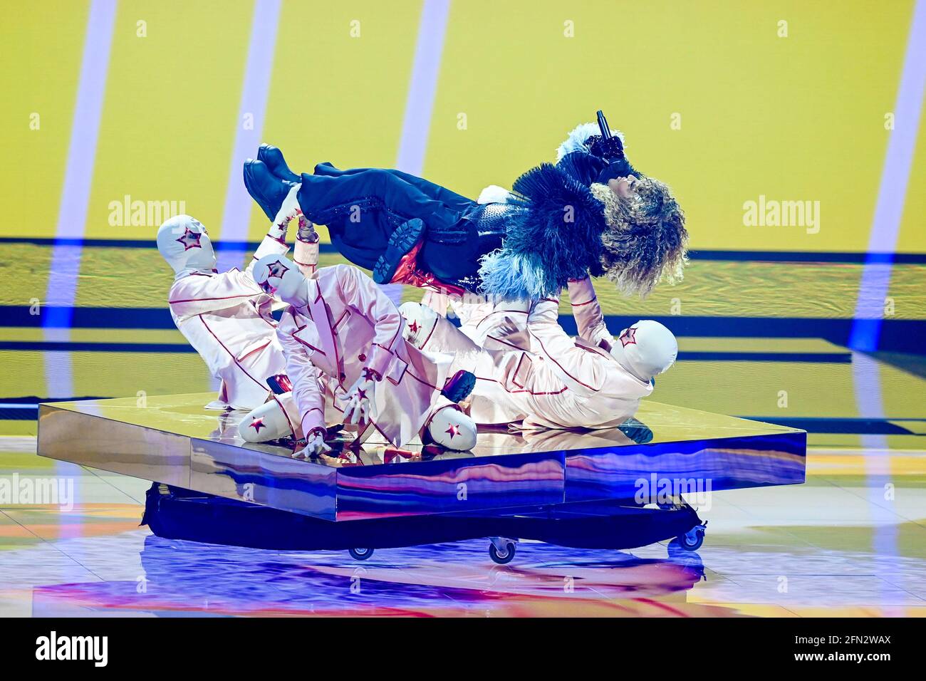 Senhit (San Marino) during rehearsals at the Eurovision Song Contest at ...