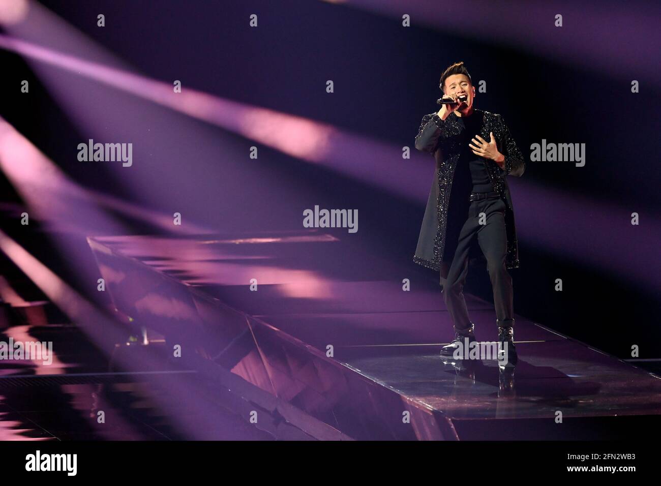Vincent Bueno (Austria) during rehearsals at the Eurovision Song ...