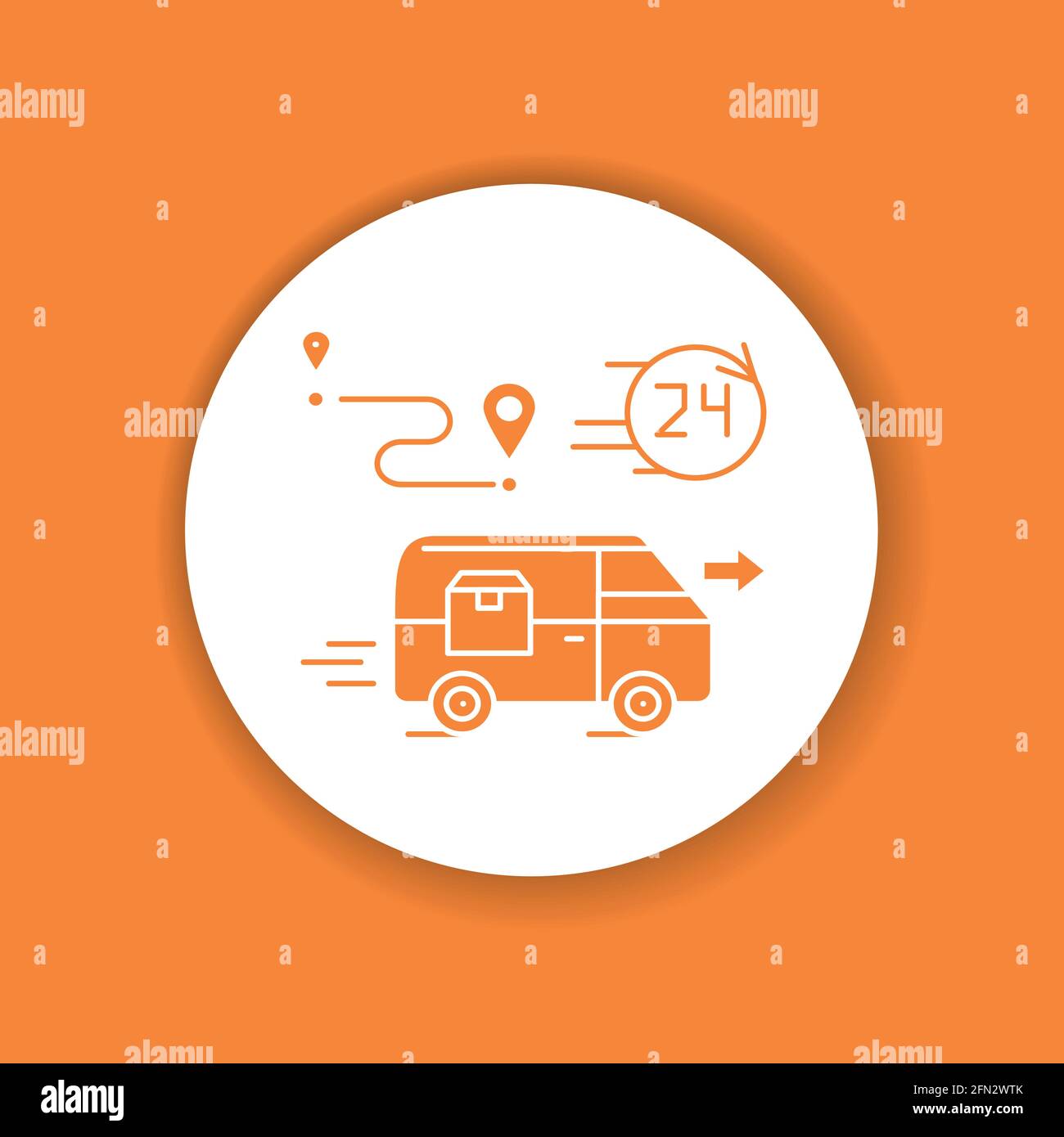 24 hour home delivery Stock Vector Images - Alamy