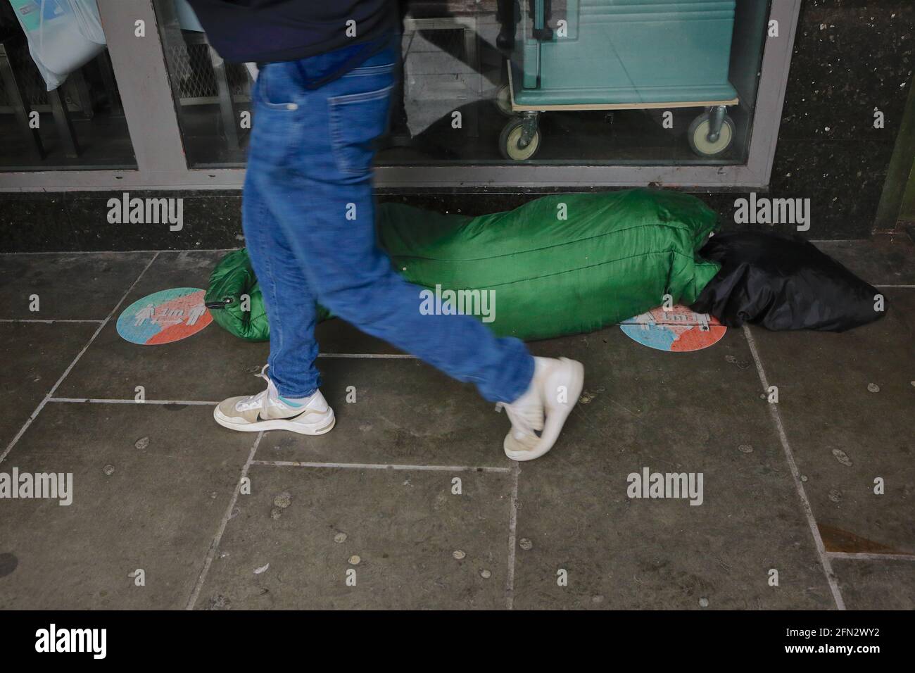 London (UK), 13 May 2021: The street homeless of the capital city of UK ...