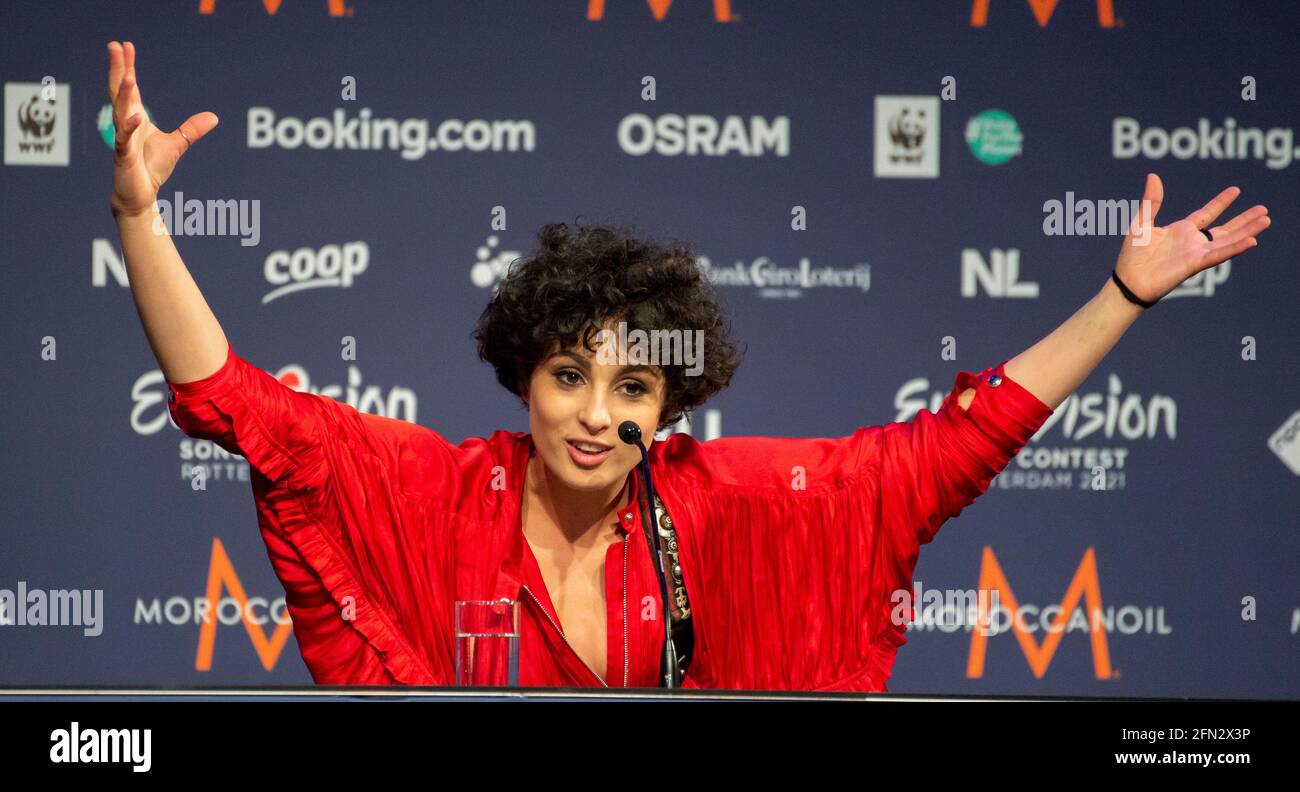 Rotterdam, Netherlands. 13th May, 2021. Barbara Pravi, representing ...
