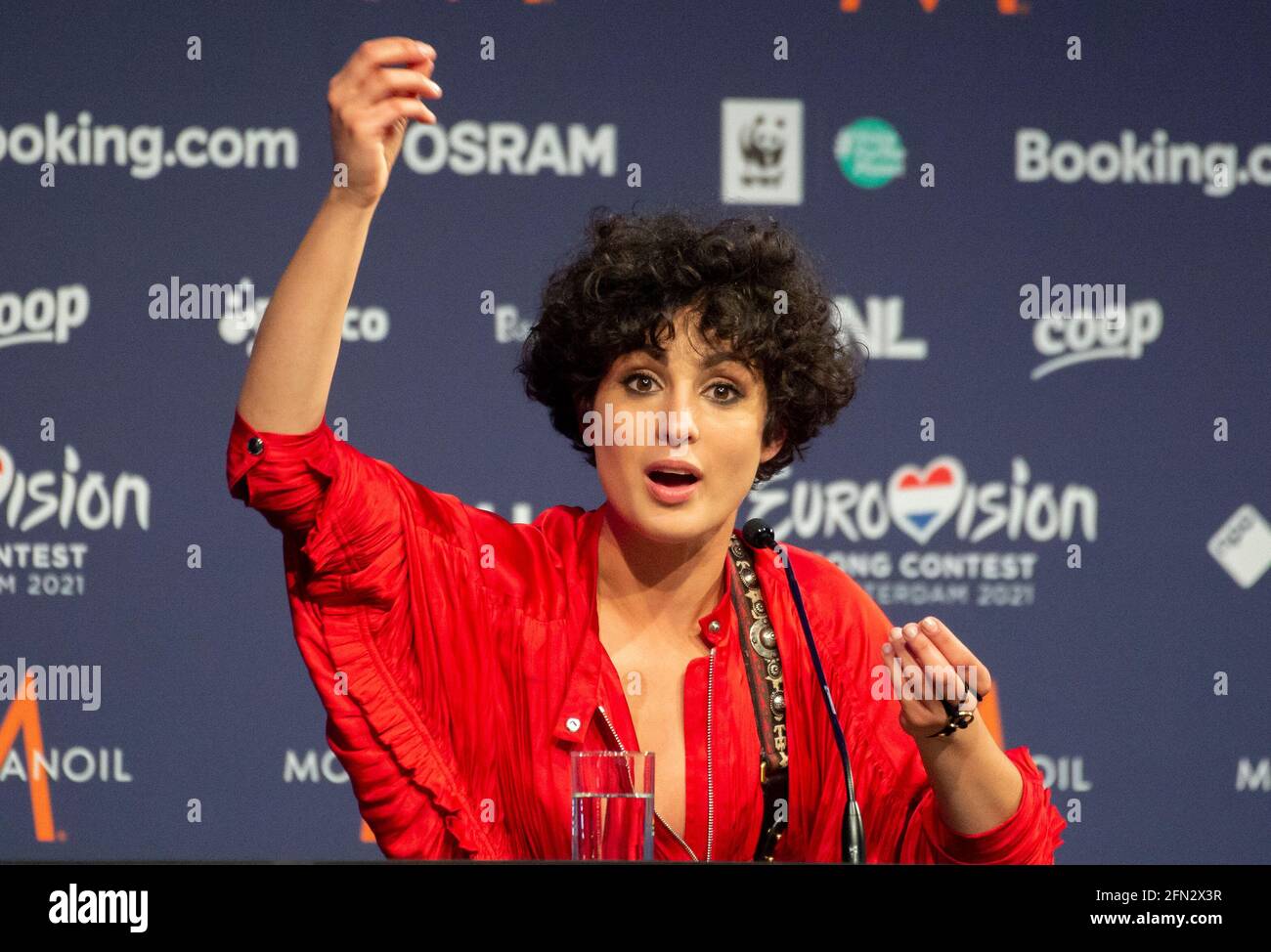 Rotterdam, Netherlands. 13th May, 2021. Barbara Pravi, representing ...