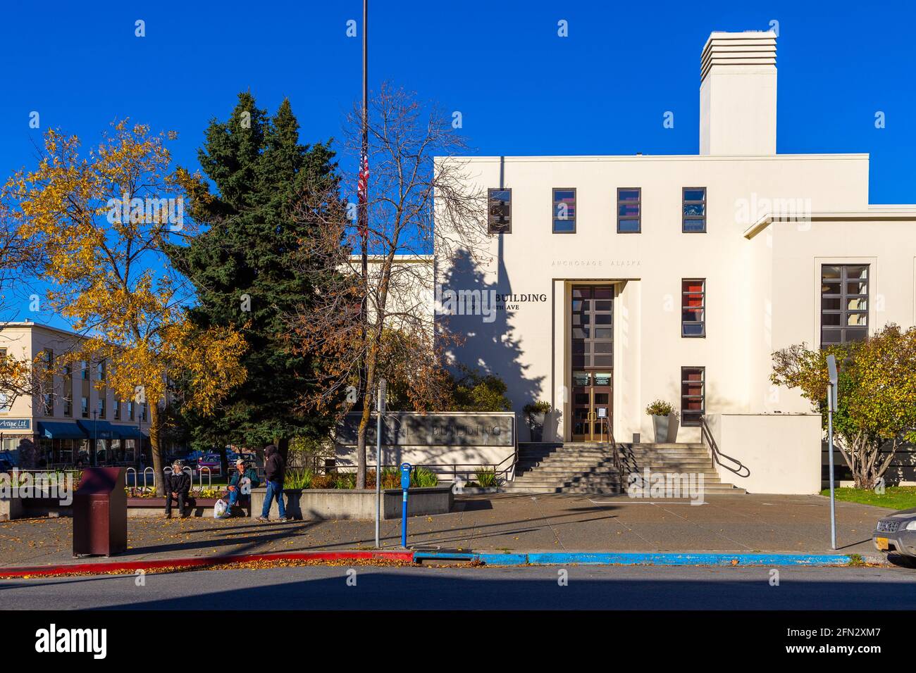 Downtown anchorage street hi-res stock photography and images - Alamy