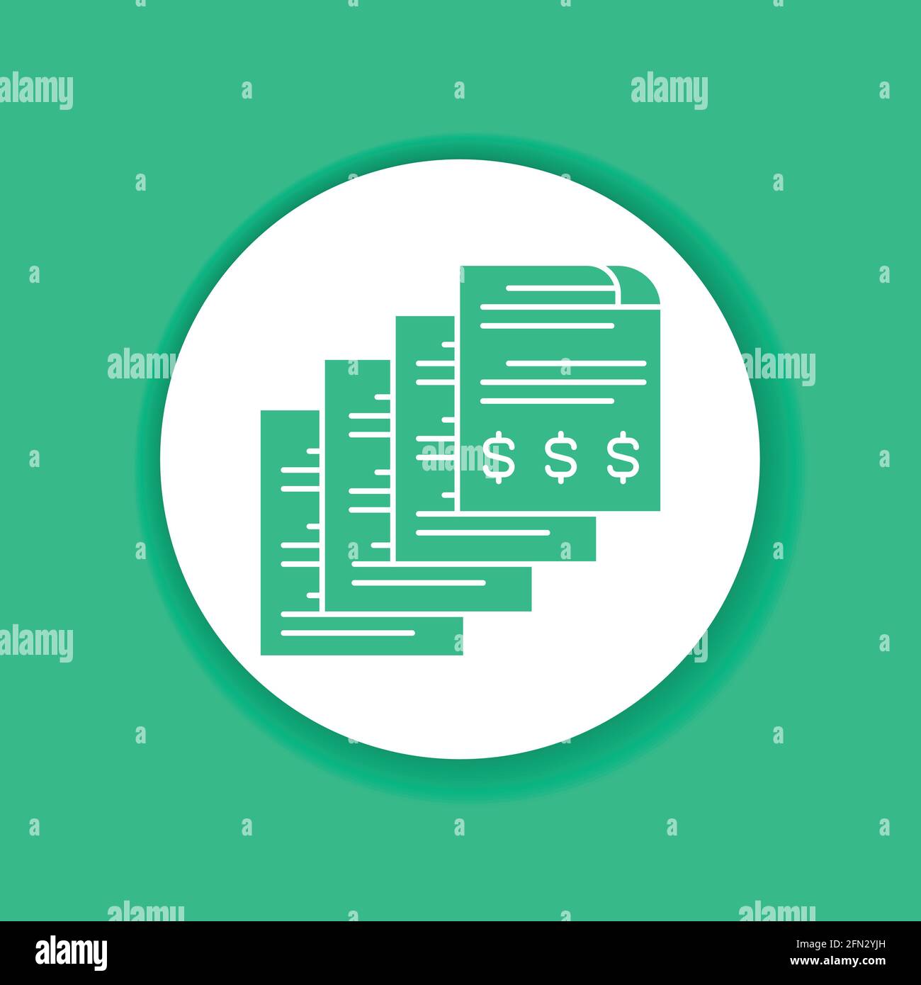 Report and financial statements black glyph icon. Bookkeeping and ...