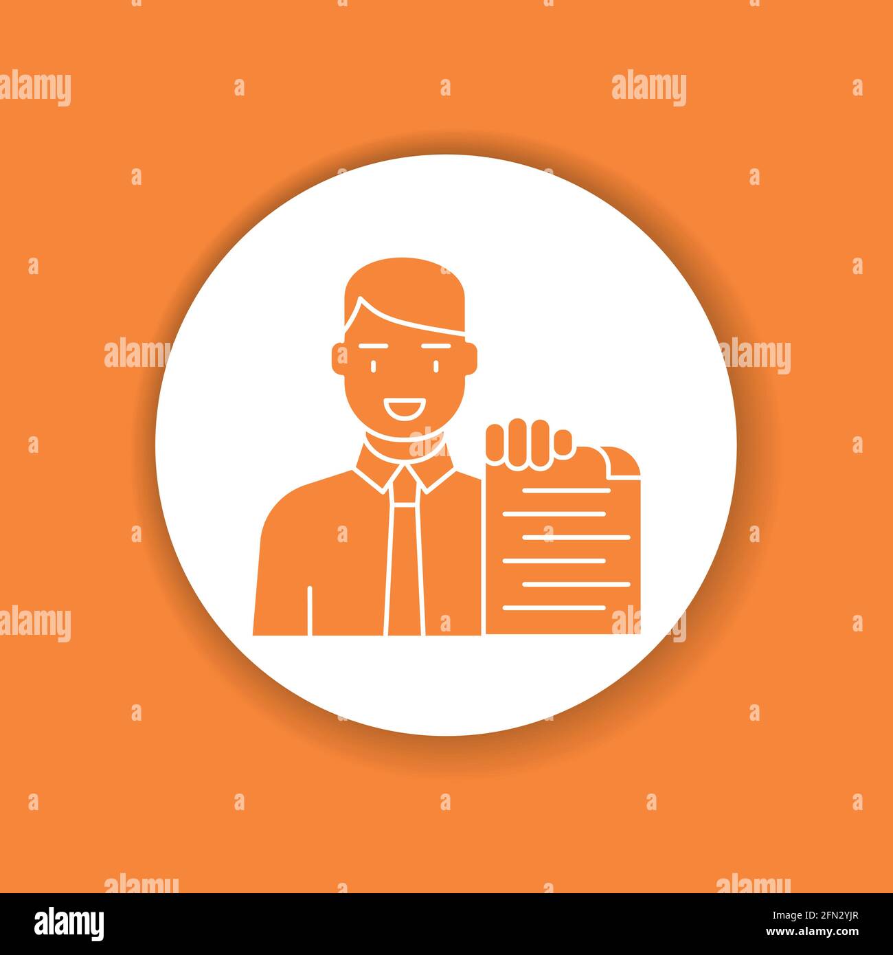 Financial advisor black glyph icon. Advice on investment, saving money ...