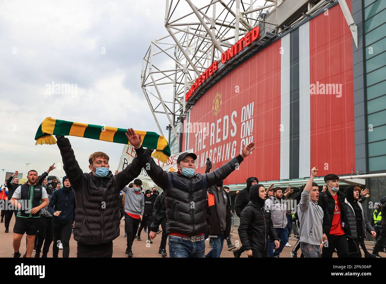 Manchester United fans protests outside Old Trafford Stock Photo - Alamy Manchester United fans protests outside Old Trafford Stock Photo - Alamy