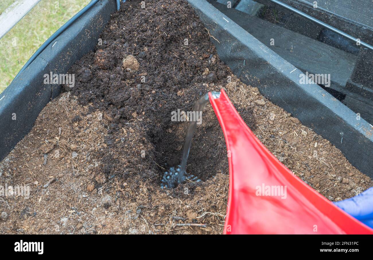 Water planting hole hi-res stock photography and images - Alamy