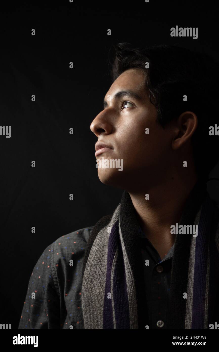 Nose profile man hi-res stock photography and images - Alamy