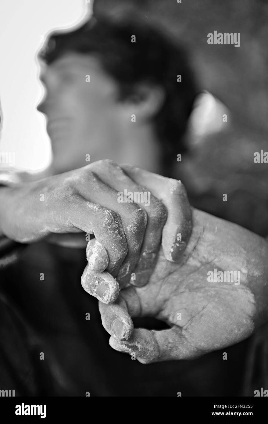 Hand Covered In Chalk High Resolution Stock Photography and Images - Alamy