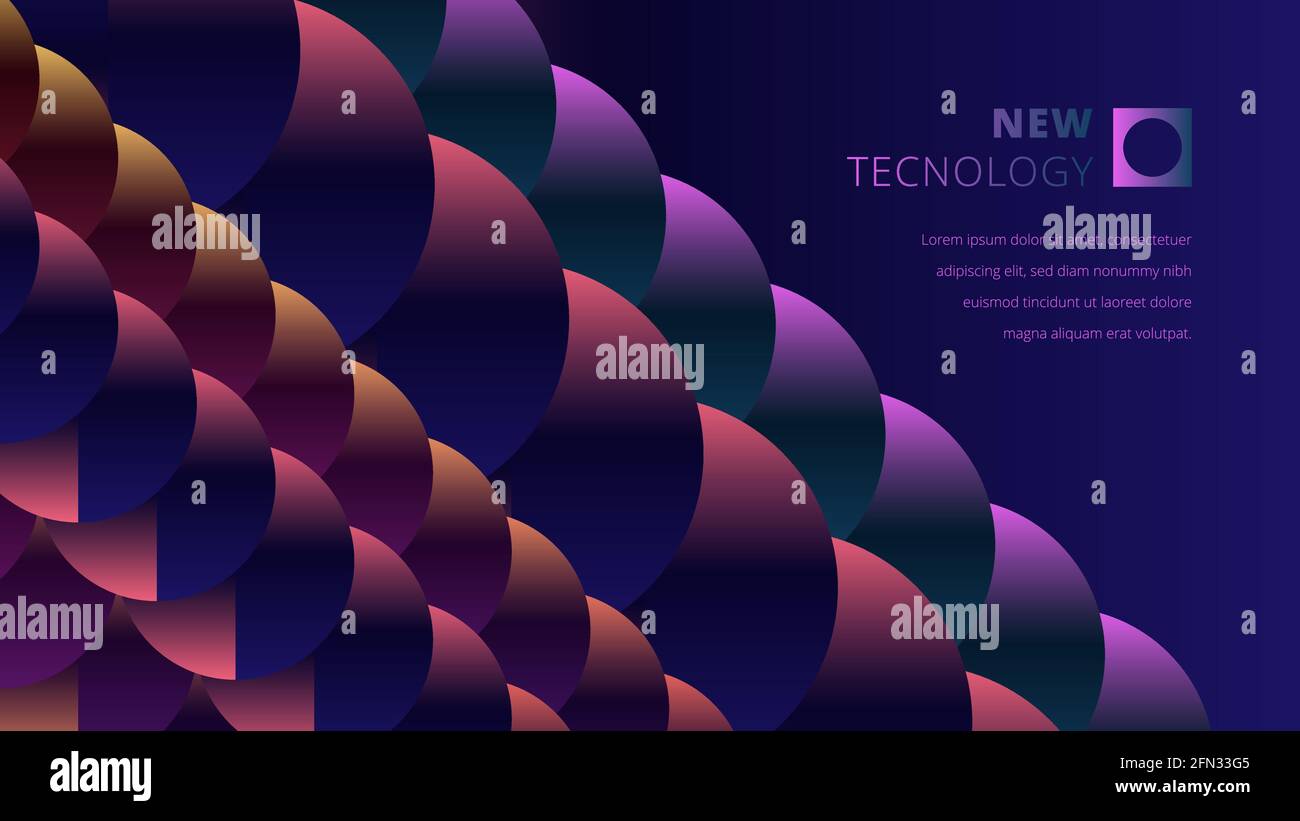 Purple background with spheres design and copy space vector ...