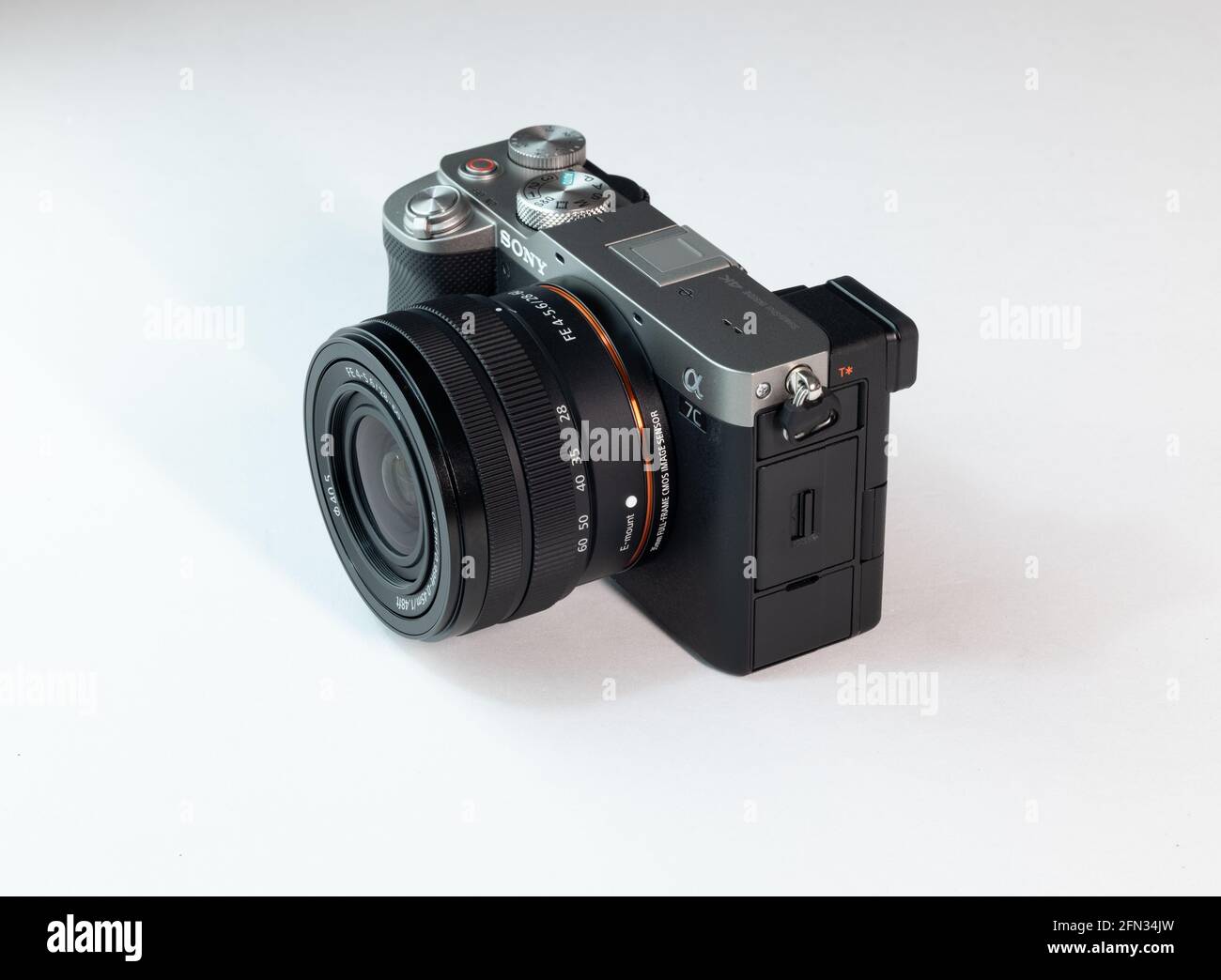 mirrorless photo camera Sony A7C Stock Photo - Alamy