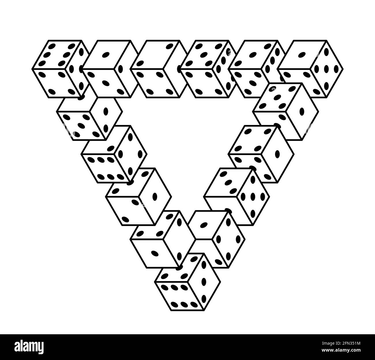 Penrose triangle hi-res stock photography and images - Alamy