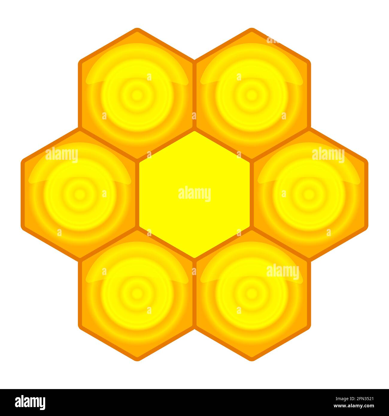 Abstract hexagon honeycomb cells illustration Stock Vector Image & Art ...