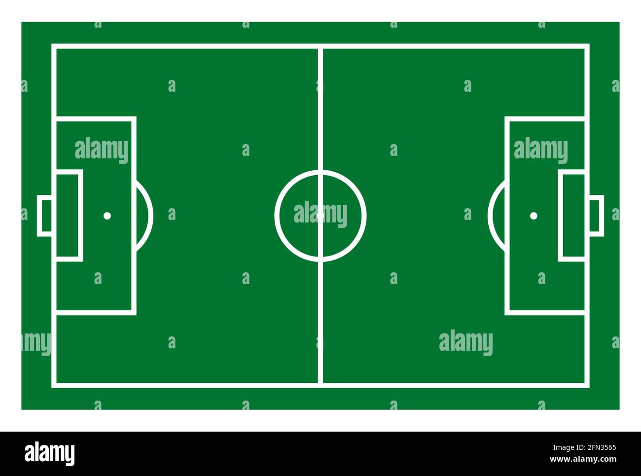 Soccer football field layout on green background Stock Vector Image ...