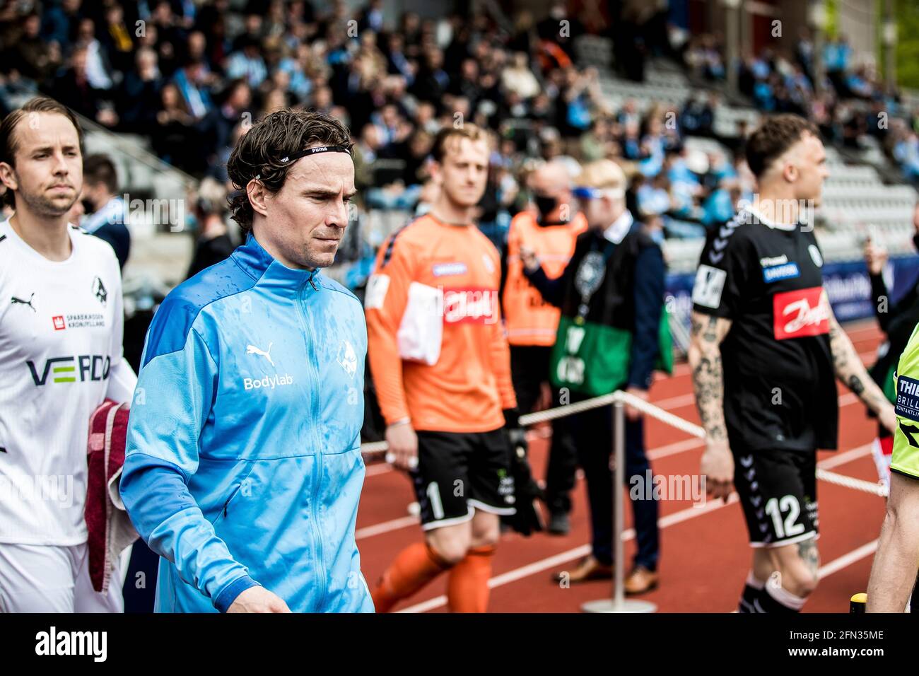 Aarhus, Denmark. 13th May, 2021. Erik Marxen (11) of Randers FC enters ...