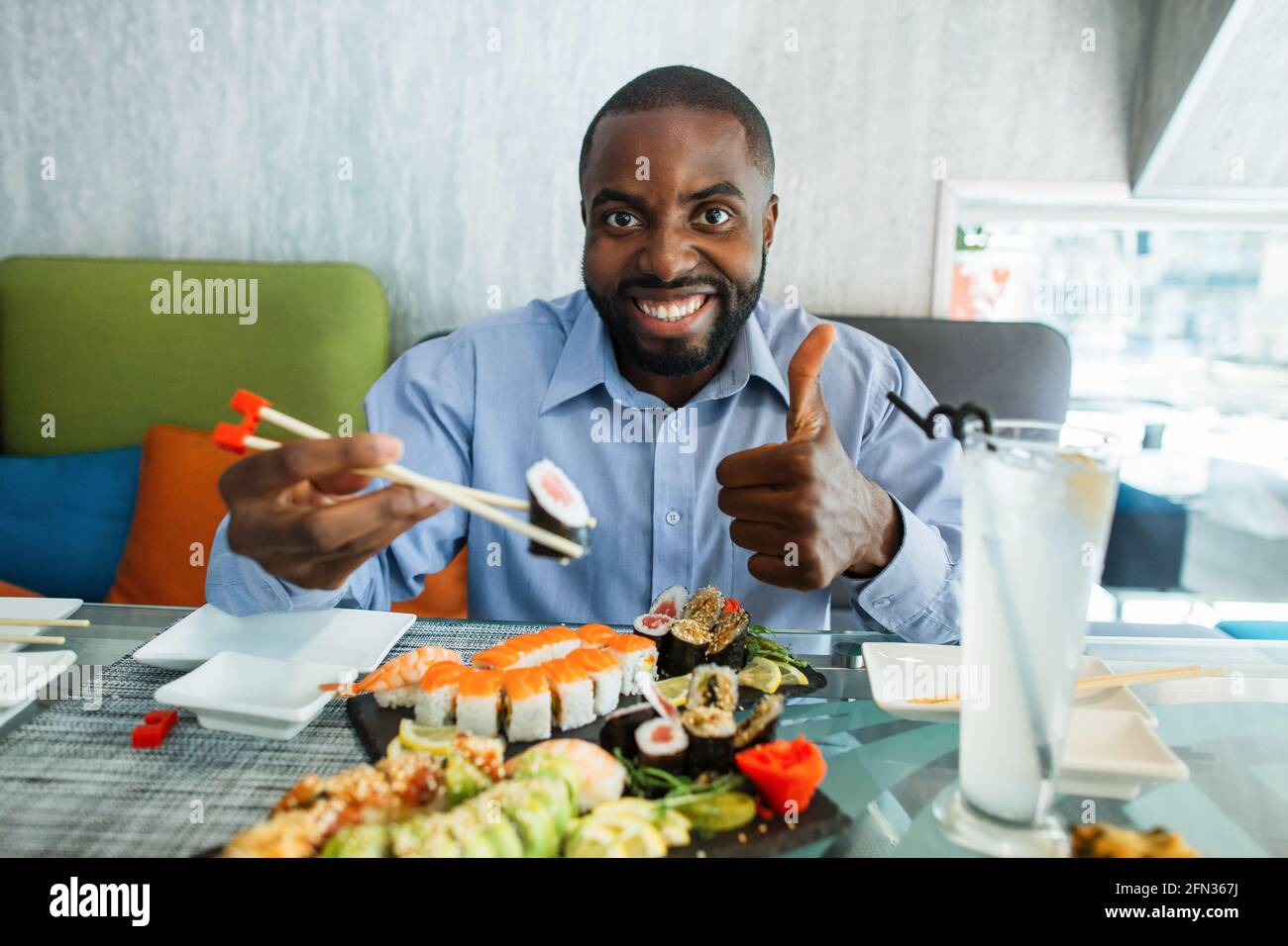 Eating Sushi With Chopsticks