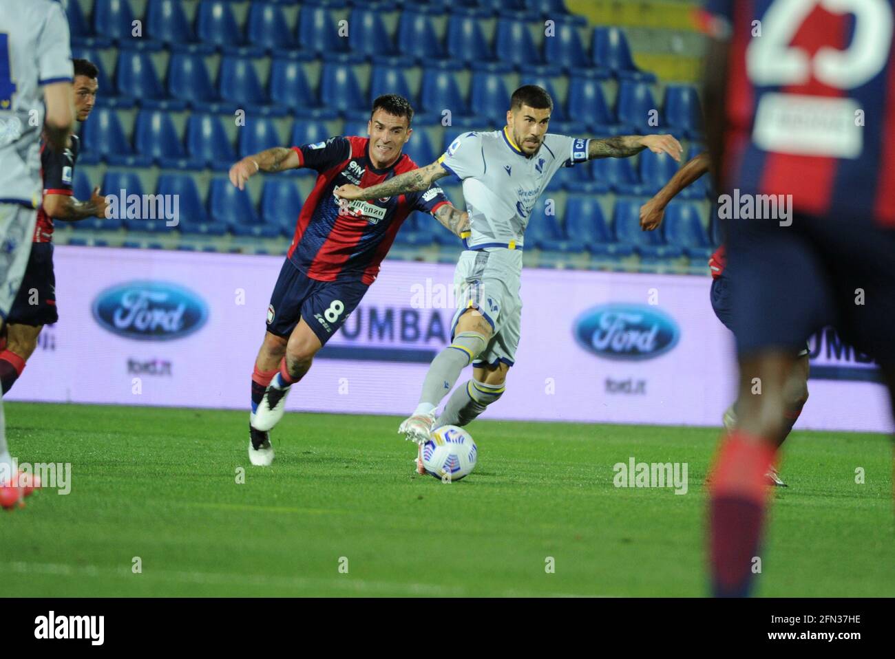 Ezio Scida stadium, Crotone, Italy, 13 May 2021, Zaccagni (verona) e ...
