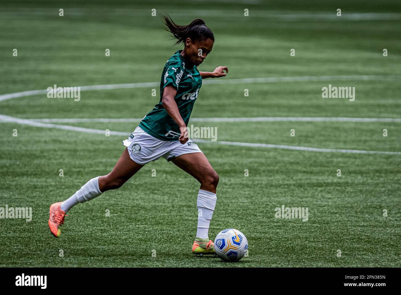 Sao Paulo, Brazil. May 13 2021: Duda in the match between Palmeiras X ...