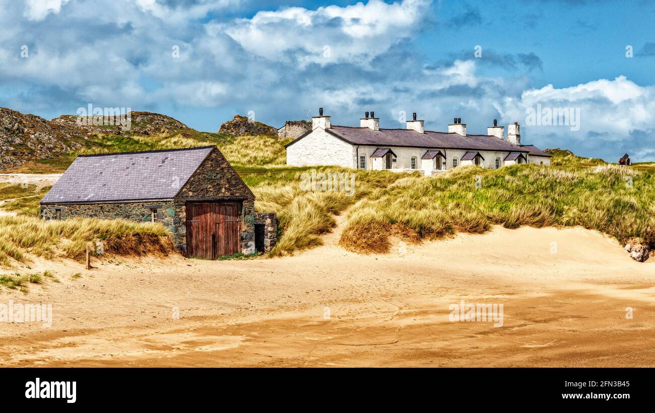 Ynys Llanddwyn is a small tidal island off the west coast of Anglesey ...