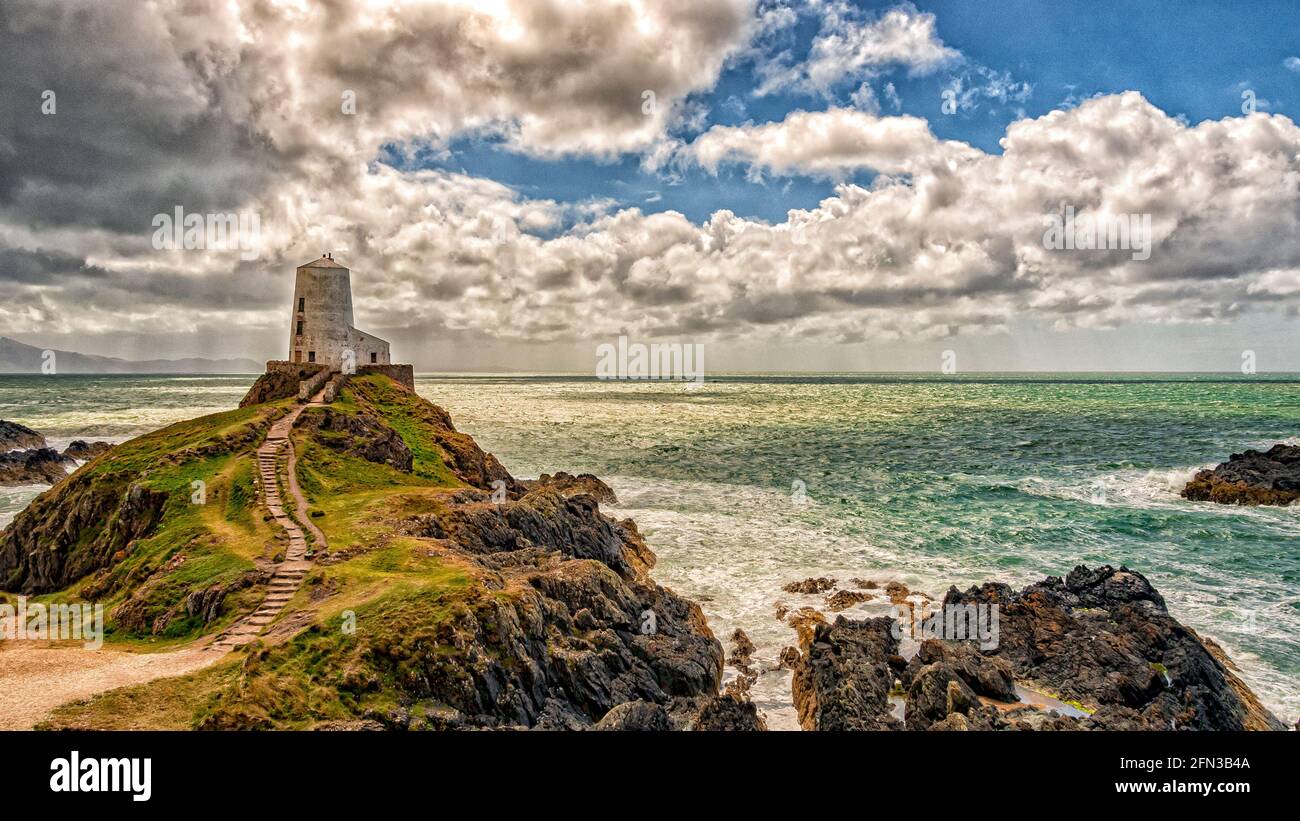 Ynys Llanddwyn is a small tidal island off the west coast of Anglesey ...