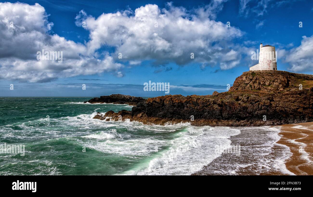 Ynys Llanddwyn is a small tidal island off the west coast of Anglesey ...