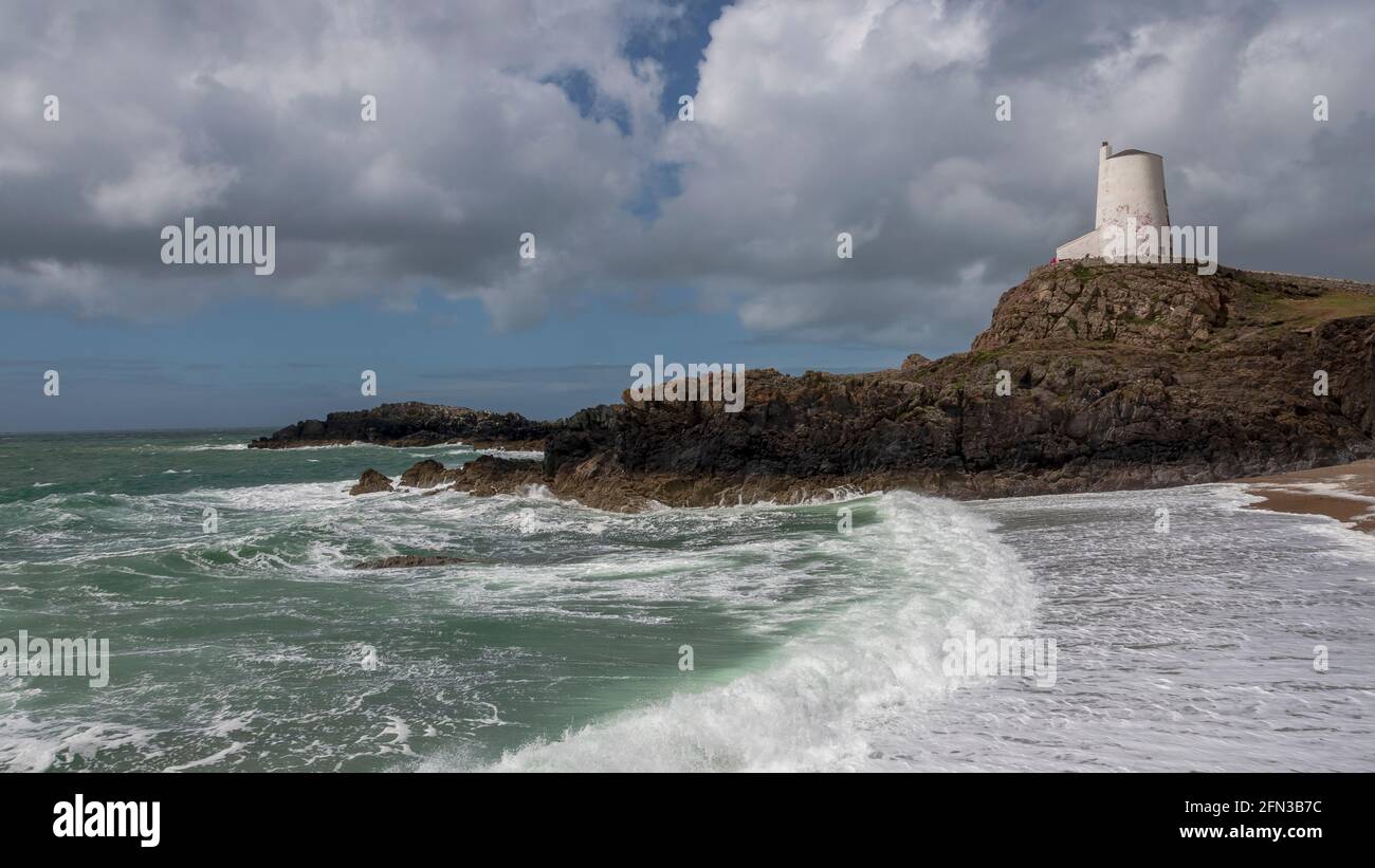 Ynys Llanddwyn is a small tidal island off the west coast of Anglesey ...