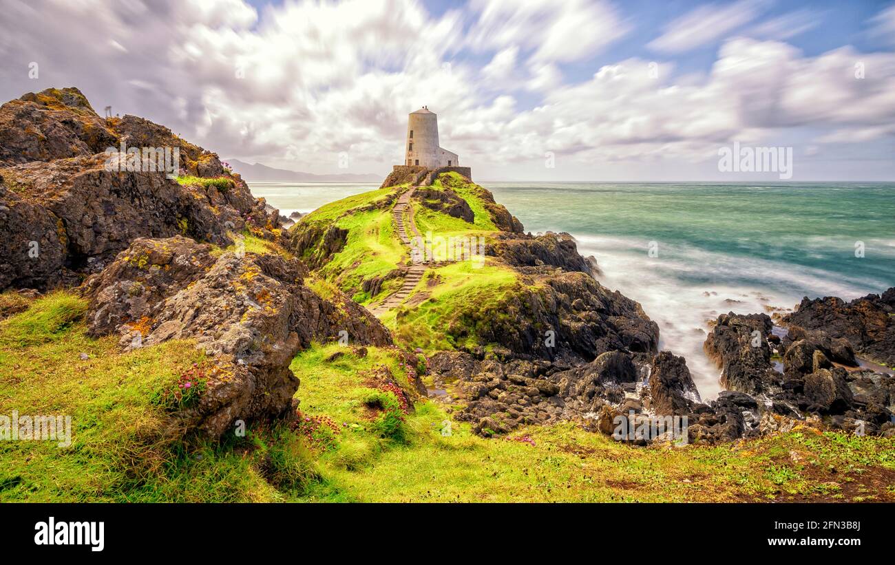 Ynys Llanddwyn is a small tidal island off the west coast of Anglesey ...
