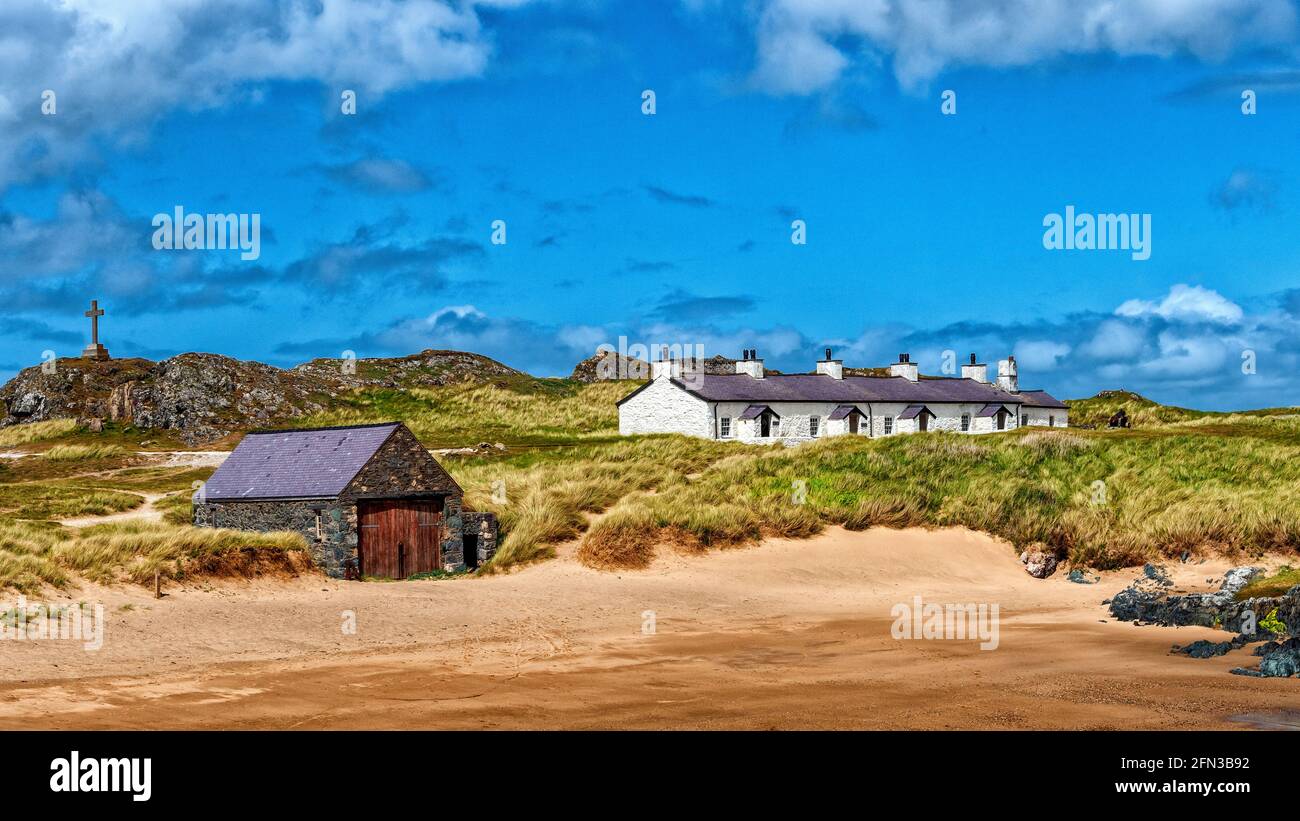 Ynys Llanddwyn is a small tidal island off the west coast of Anglesey ...