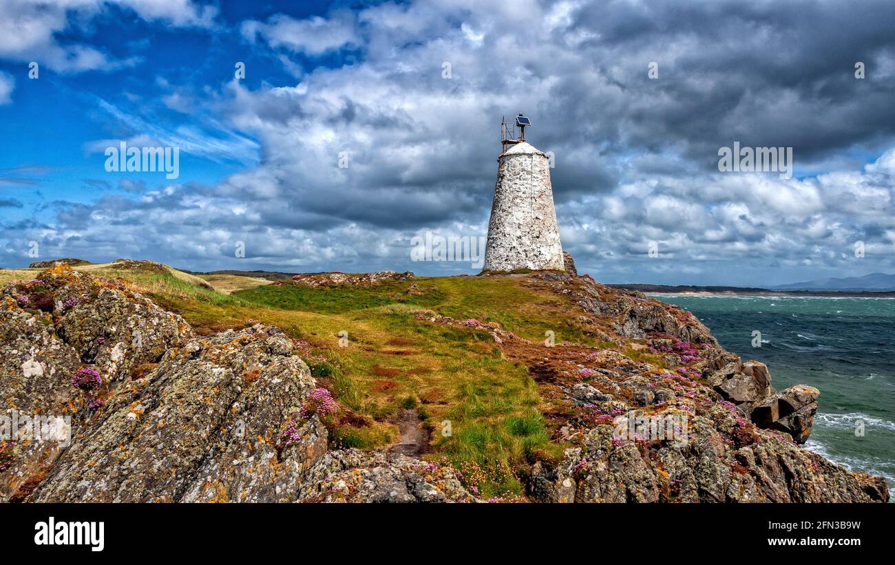 Ynys Llanddwyn is a small tidal island off the west coast of Anglesey ...