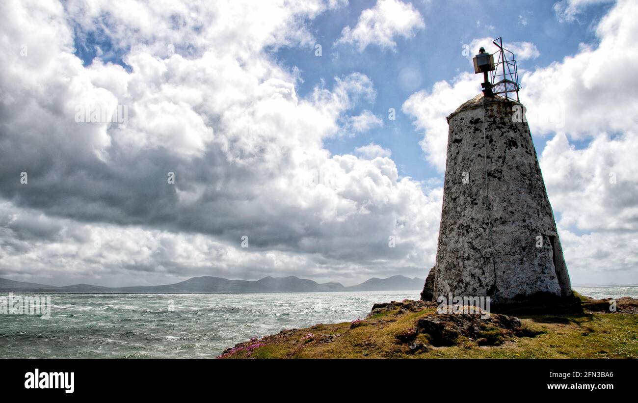 Ynys Llanddwyn is a small tidal island off the west coast of Anglesey ...