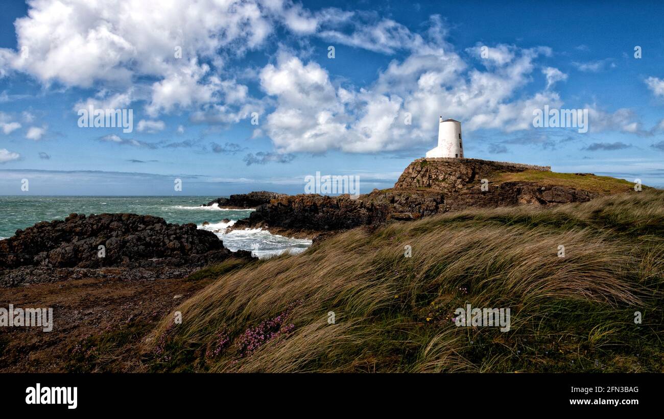 Ynys Llanddwyn is a small tidal island off the west coast of Anglesey ...