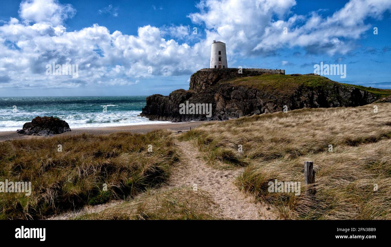 Ynys Llanddwyn is a small tidal island off the west coast of Anglesey ...