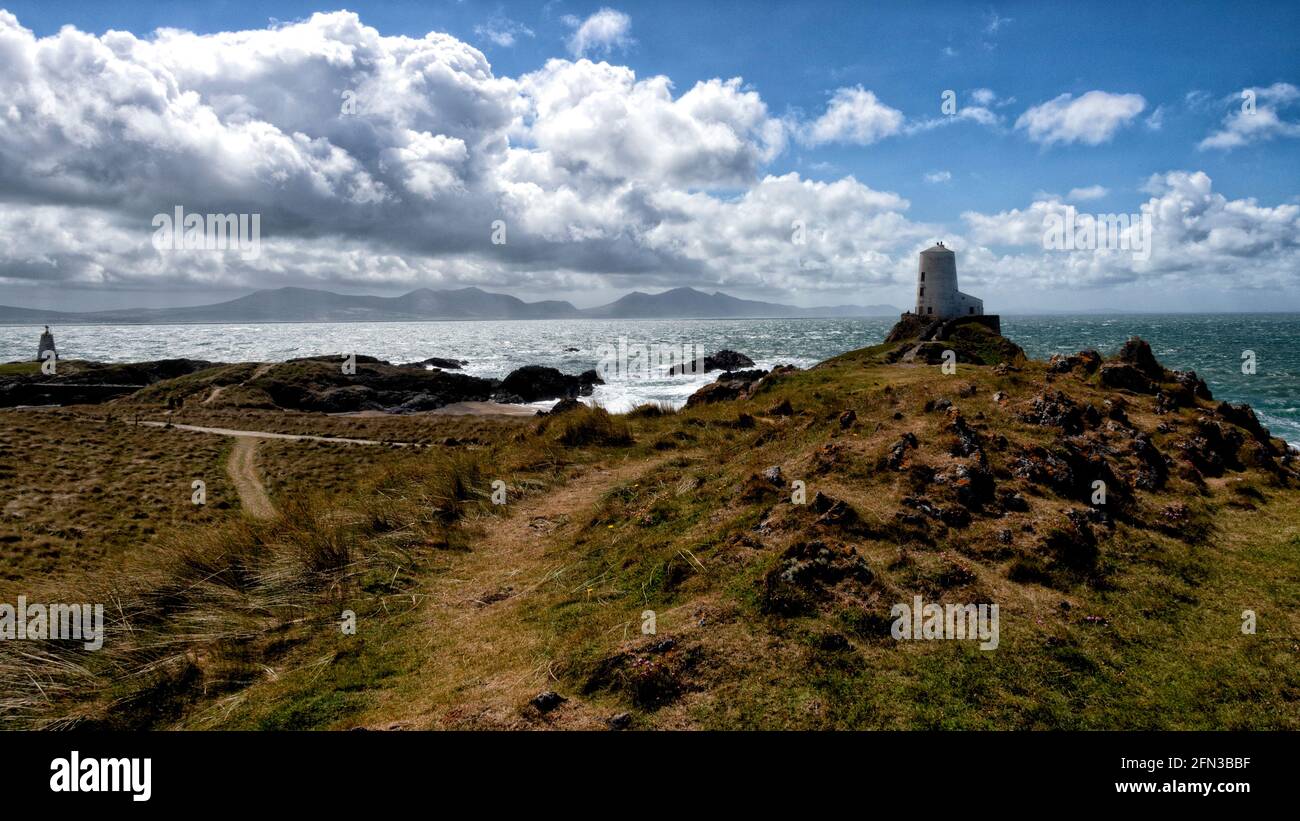 Ynys Llanddwyn is a small tidal island off the west coast of Anglesey ...