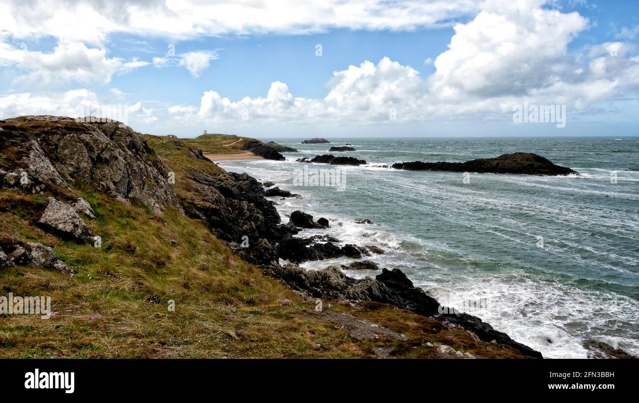 Ynys Llanddwyn is a small tidal island off the west coast of Anglesey ...