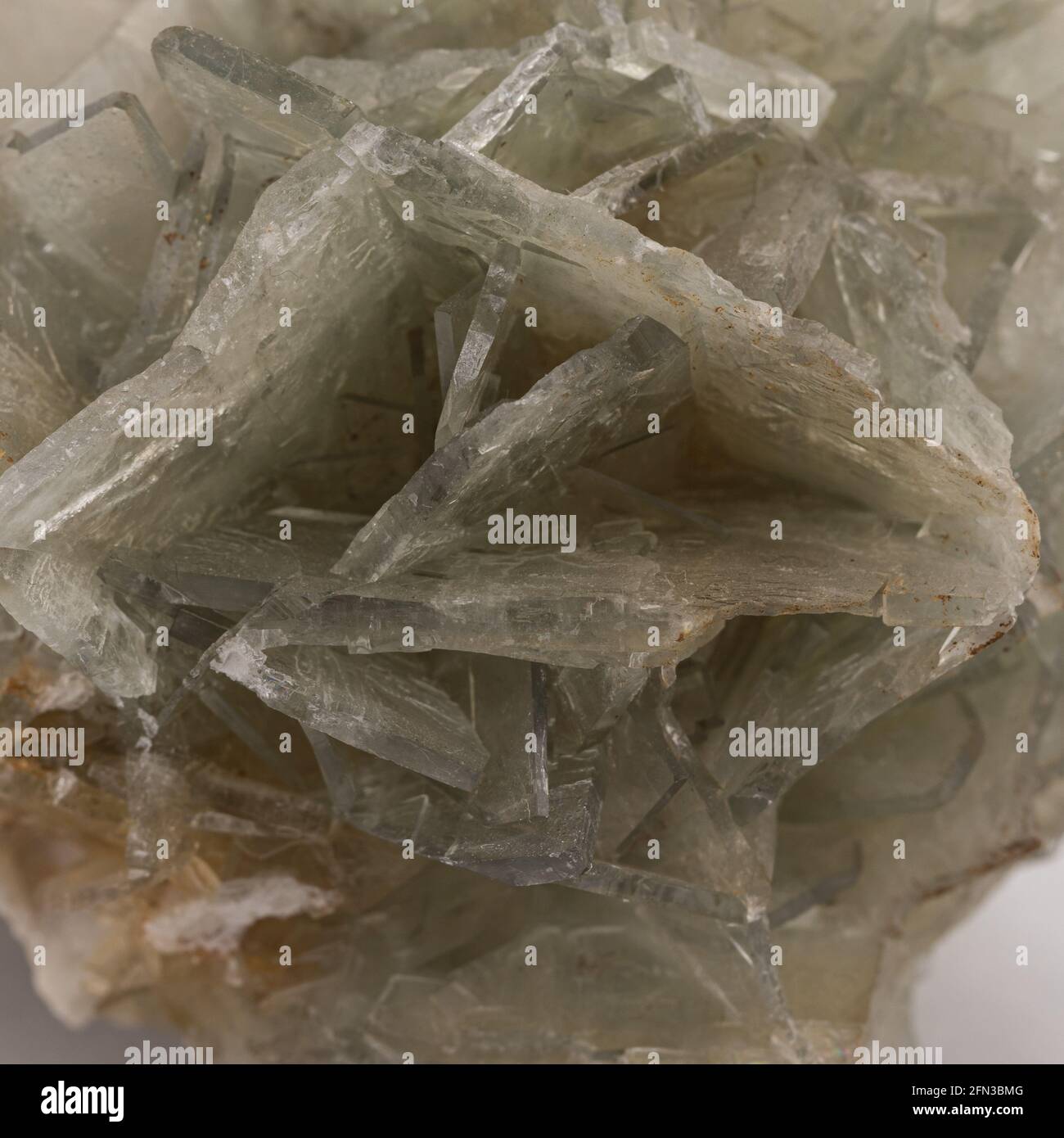 first floor of green crystals of barite Stock Photo - Alamy