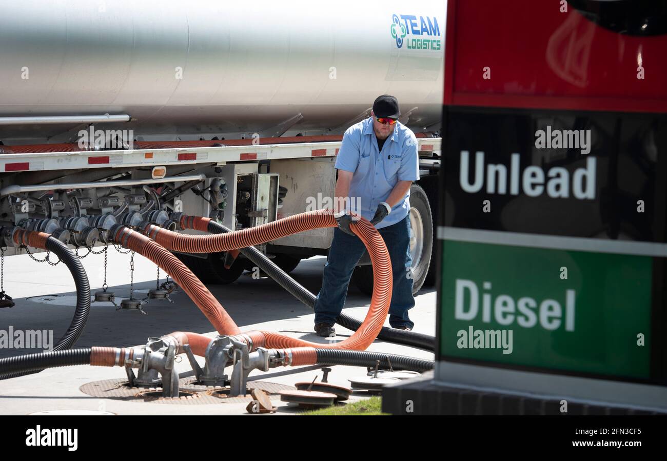 Canton, GA, USA. May 13 2021: : Terry Smith, a driver for Magellan ...