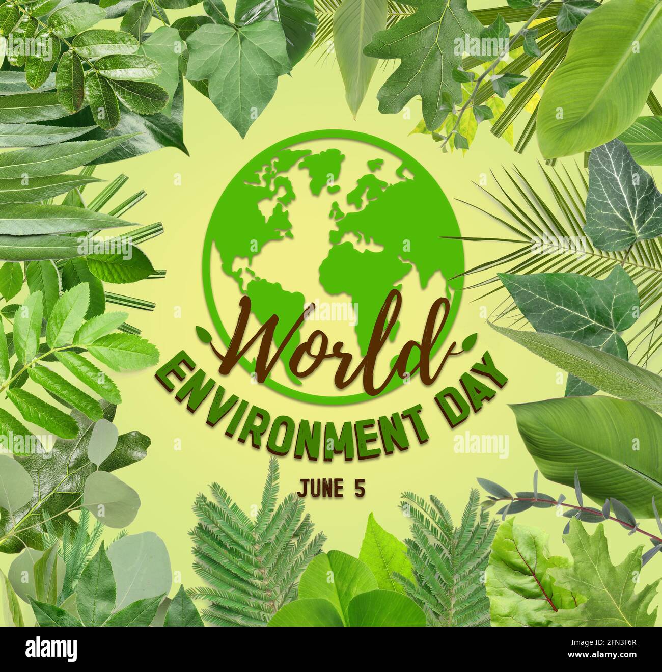 Greeting card for World Environment Day Stock Photo - Alamy