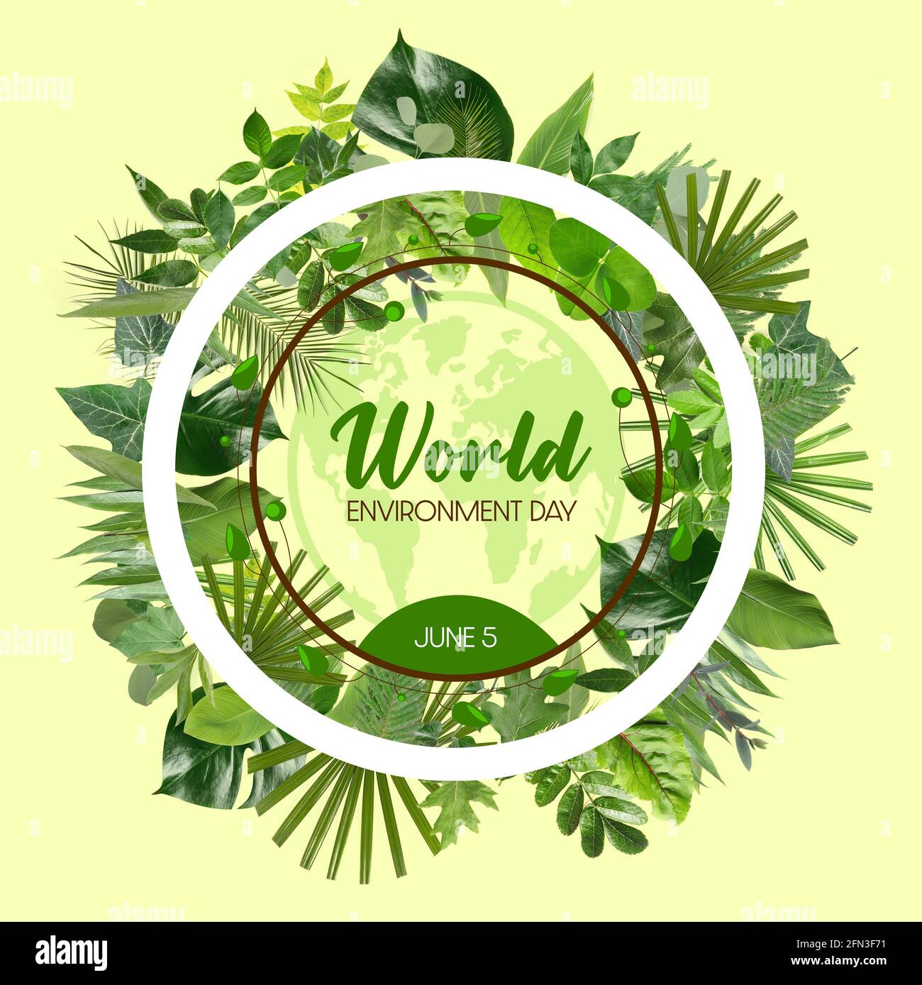 Greeting card for World Environment Day Stock Photo - Alamy
